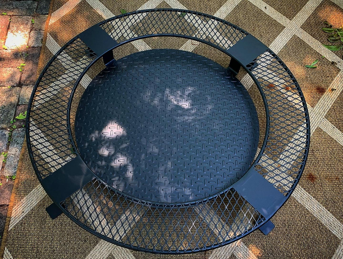 Fire Pit Base with Foot Rest - SLST– Amistad Grill Co.